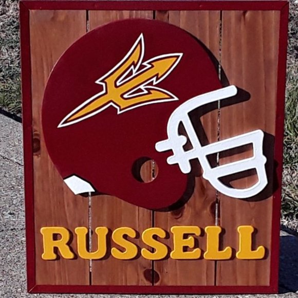 Wall Decor | Russell Red Devils Kentucky High School Football Wood ...